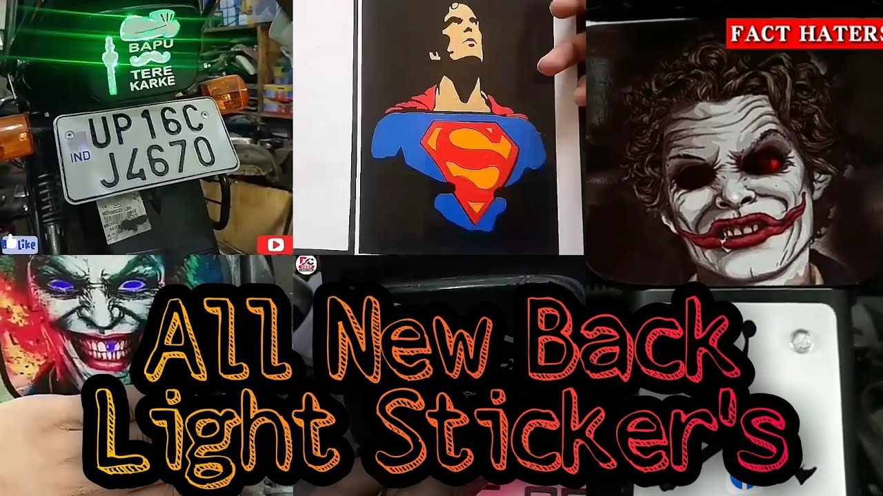 New 2020 Splendor Back Light Sticker's - YouTube