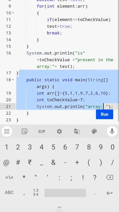 Java Program To Search Element In An Array Javaprogram Codingguruyoutubeshorts 😎 Youtube