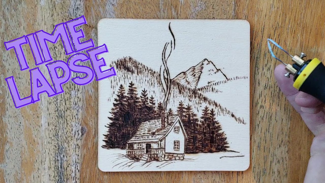 Mountain Cabin Wood Burning Time Lapse - SUPER Easy Beginner's ...