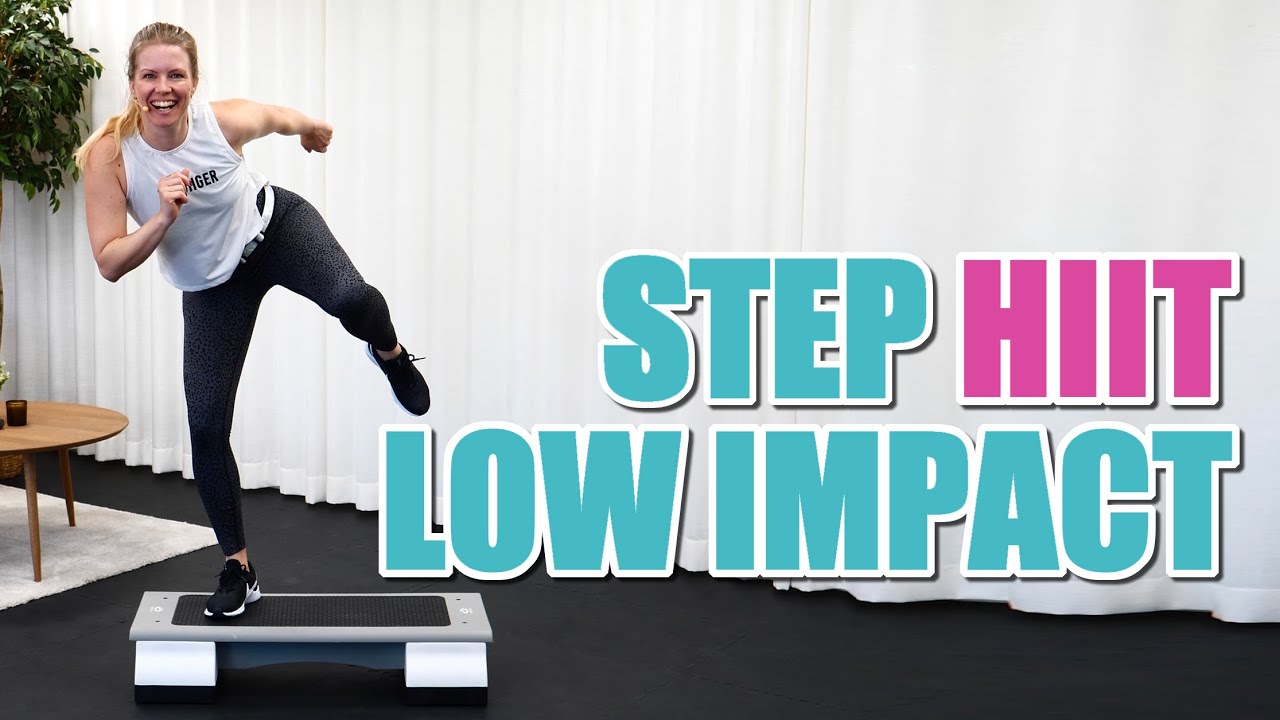 STEP HIIT LOW IMPACT - pulsträning utan hopp med nedvarvning på slutet ...