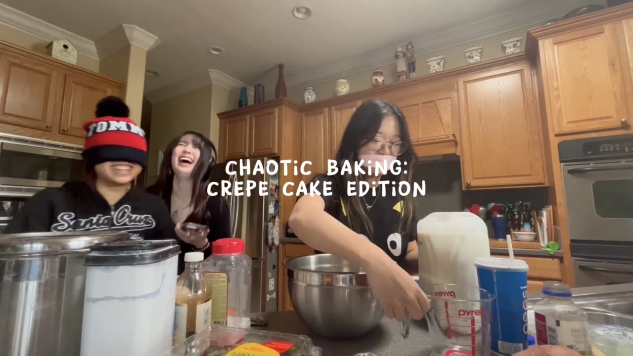CREPE CAKE BAKING CHALLENGE with PEE SQUAD - YouTube