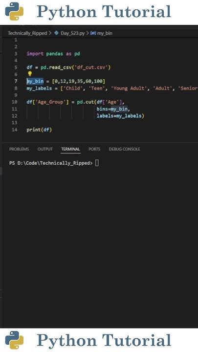 Binning Data With Pandas | Python Tutorial - YouTube