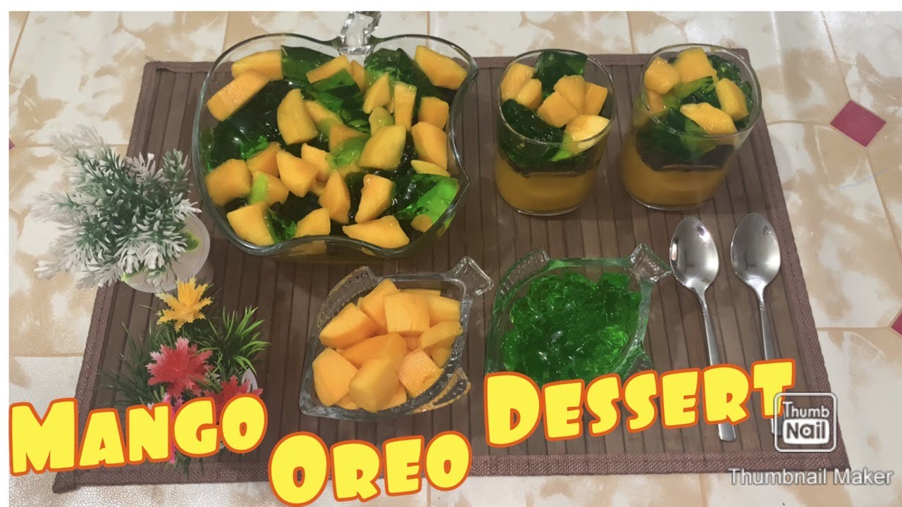 Mango Oreo Dessert/ how to make mango dessert - YouTube
