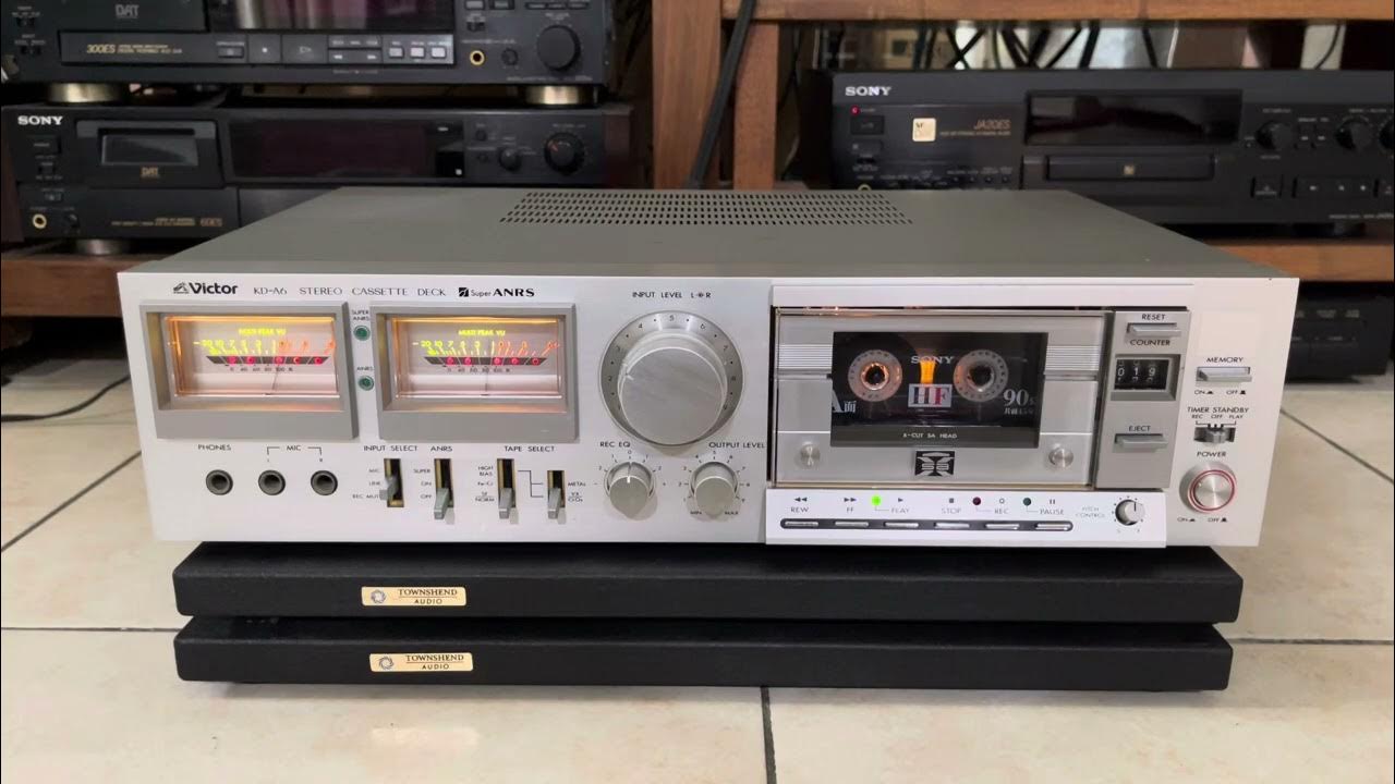 JVC Victor KD-A6 stereo cassette deck - YouTube