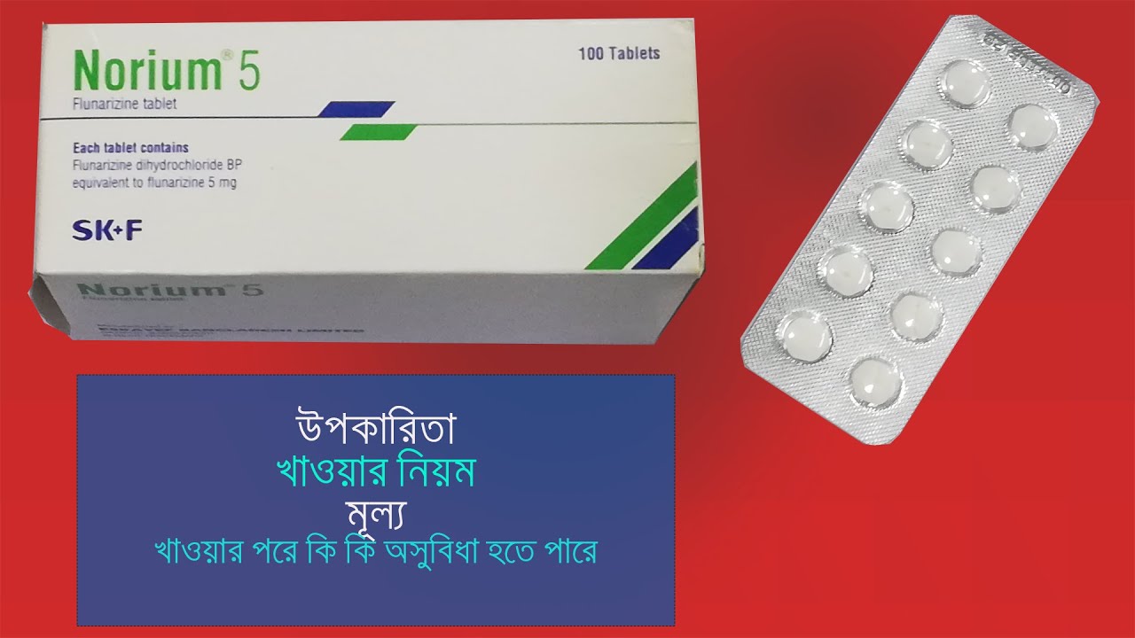 Norium Tablet (Flunarizine) Reviews (5mg & 10mg) - YouTube