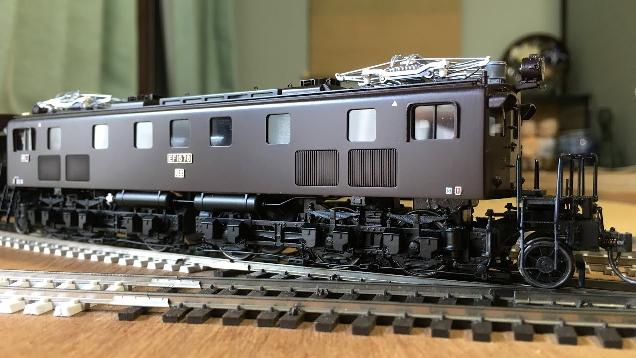 Brasstrains HO JNR EF15 Electric Locomotive TA gear 天賞堂のEF15 TAギヤ - YouTube