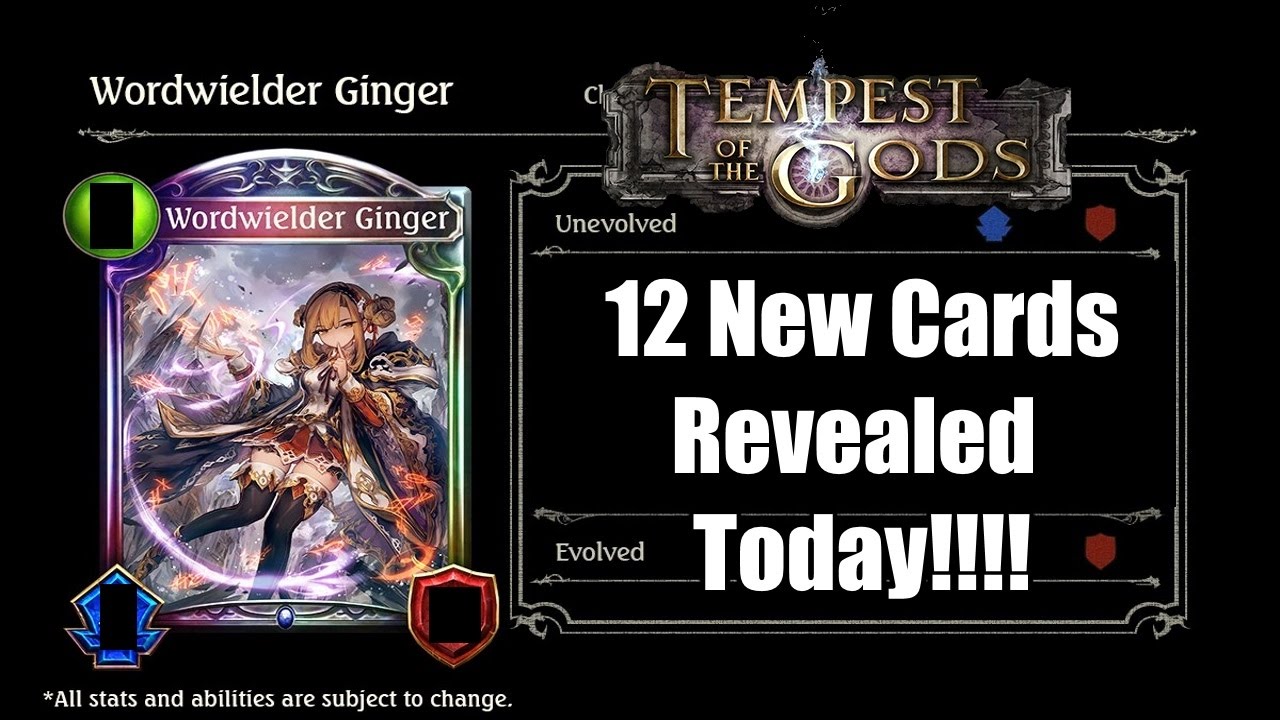 [Shadowverse] Tempest of the Gods 12 New Cards Revealed RuneCraft ...