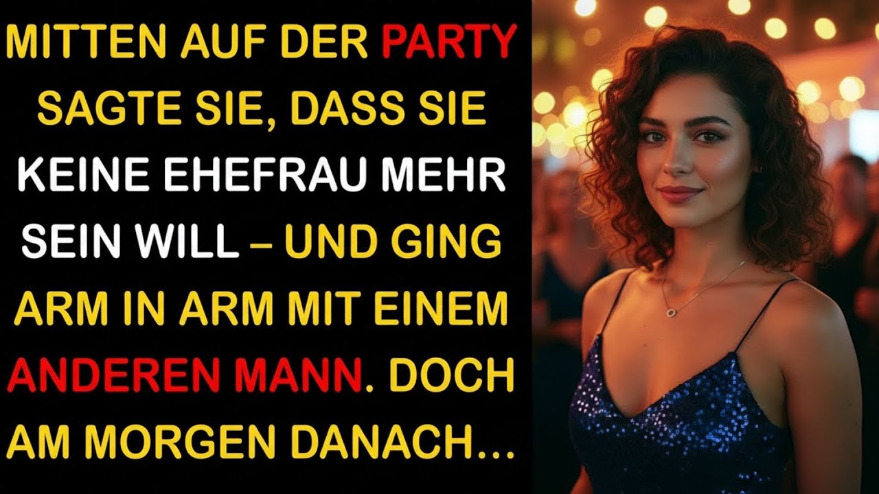🔥Auf der Party ging sie lachend mit einem anderen – am Morgen lag alles ...