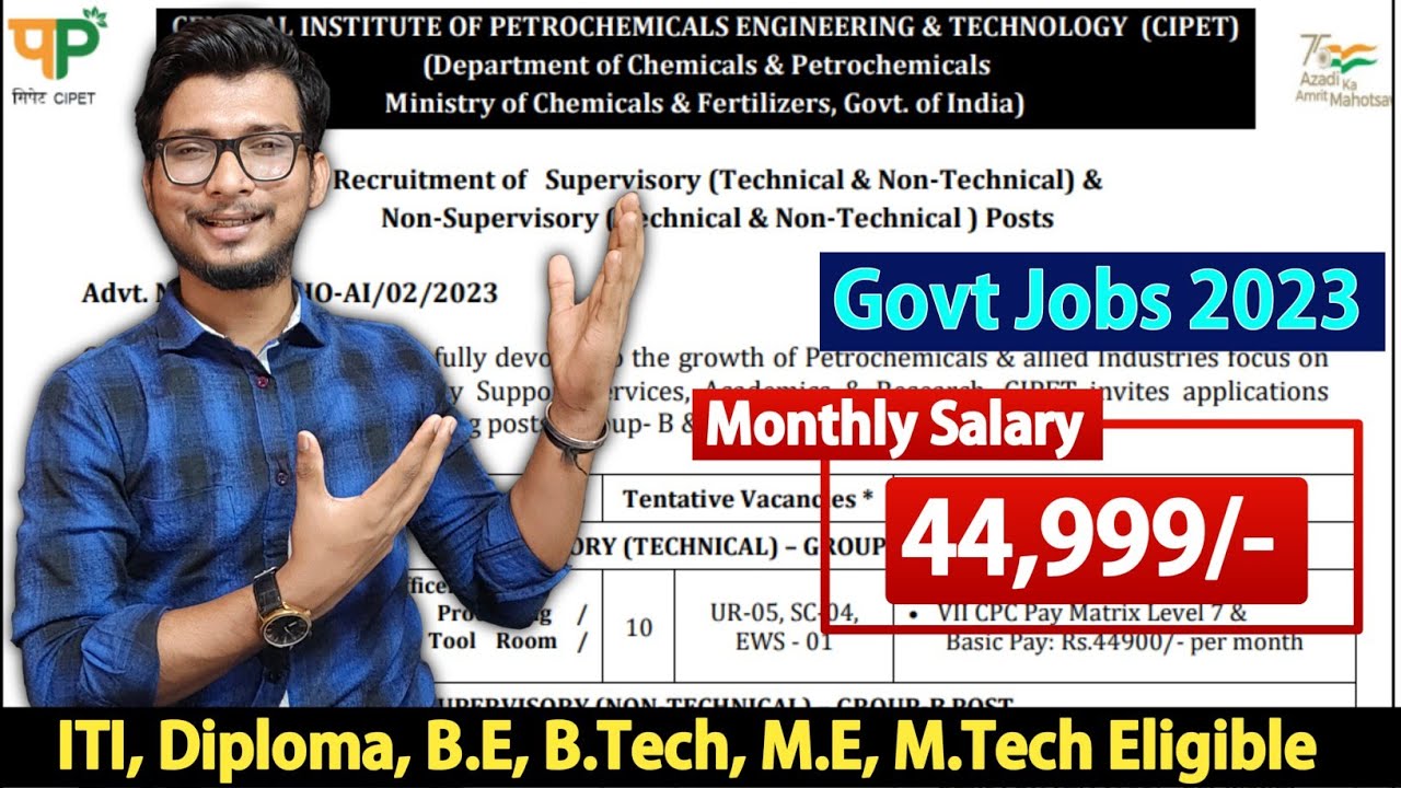 Govt job vacancy 2023 | govt jobs 2023 notification | govt jobs | govt ...