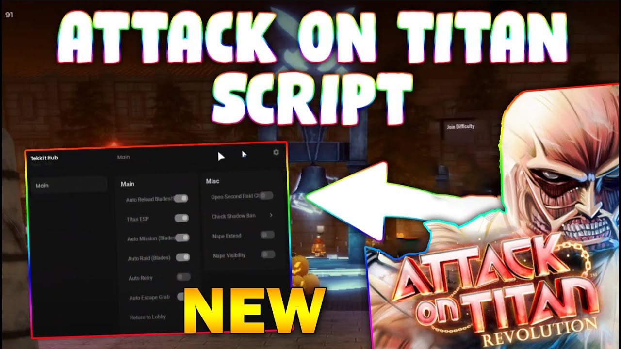 *NEW* Attack on Titan Revolution Script (PASTEBIN 2025) ( AUTO QUEST ...