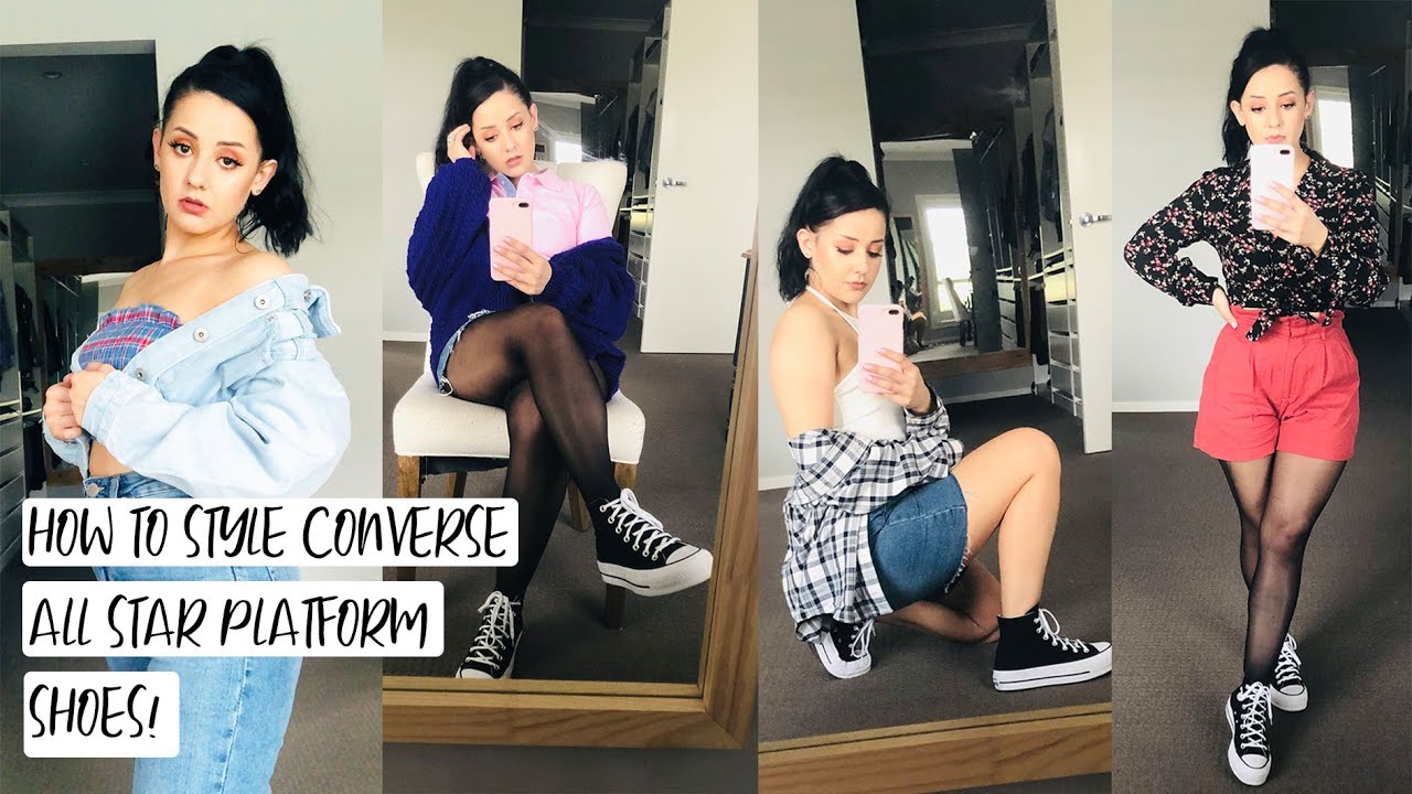 HOW TO STYLE YOUR CONVERSE SHOES/AFFORDABLE FASHION/OUTFIT IDEAS - YouTube