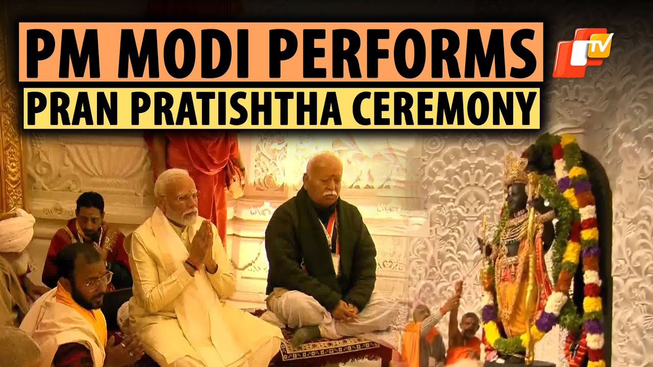 PM Narendra Modi Performs ‘Pran Pratishtha’ Rituals At Ayodhya Ram ...