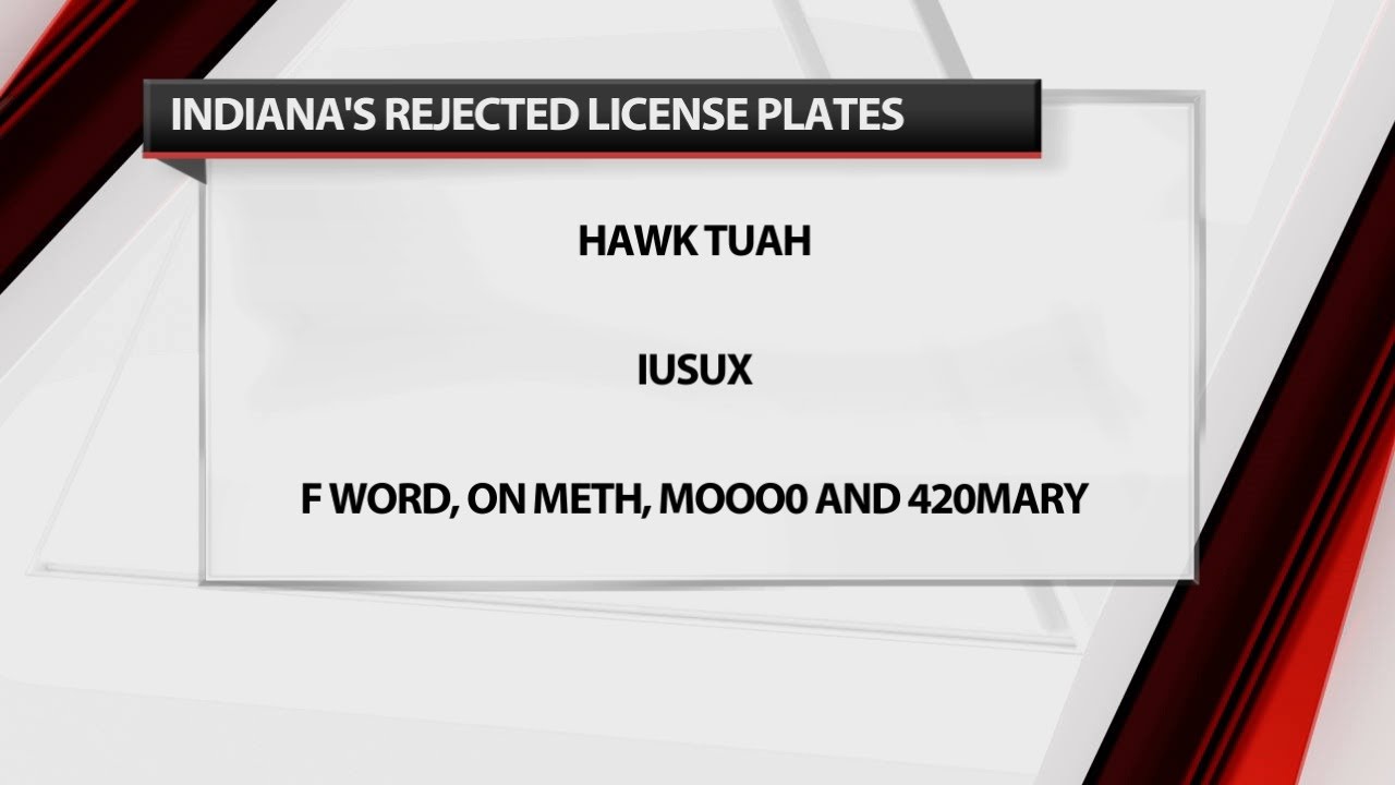 Indiana reveals rejected license plates for 2024 - YouTube