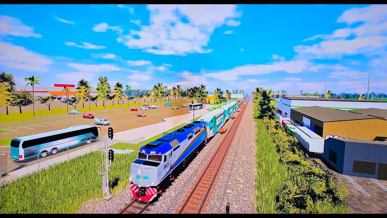 Roblox - Rail Sim Universe Railfanning Hialeah Market Station - YouTube