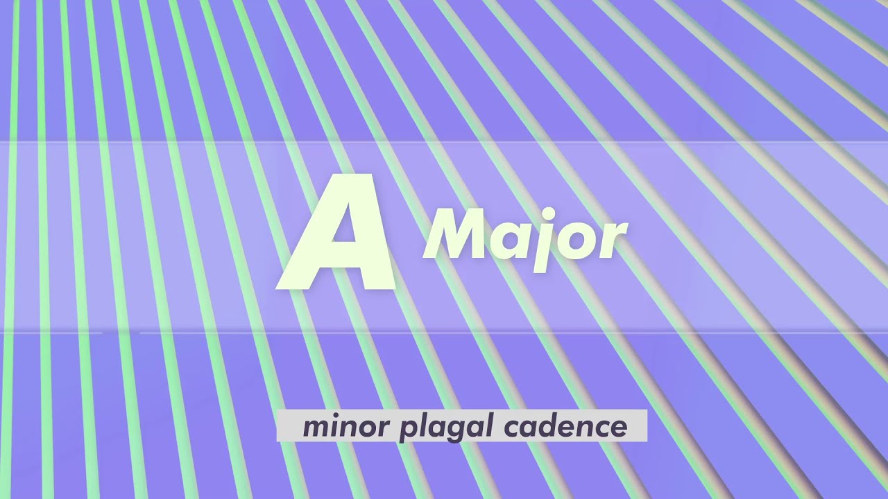#59 Instrumental Backing Track A Major Minor Plagal Cadence | Mood: Sad ...
