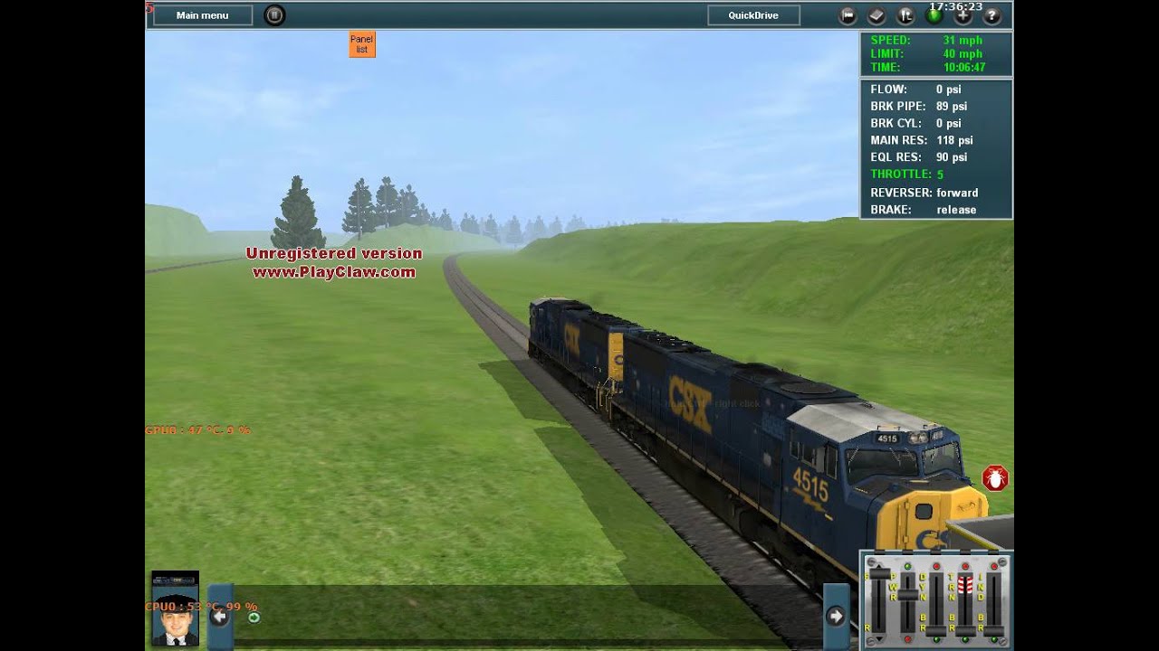TRAINZ 12 CSX 4782 SD70MAC K5LA V.2 - YouTube