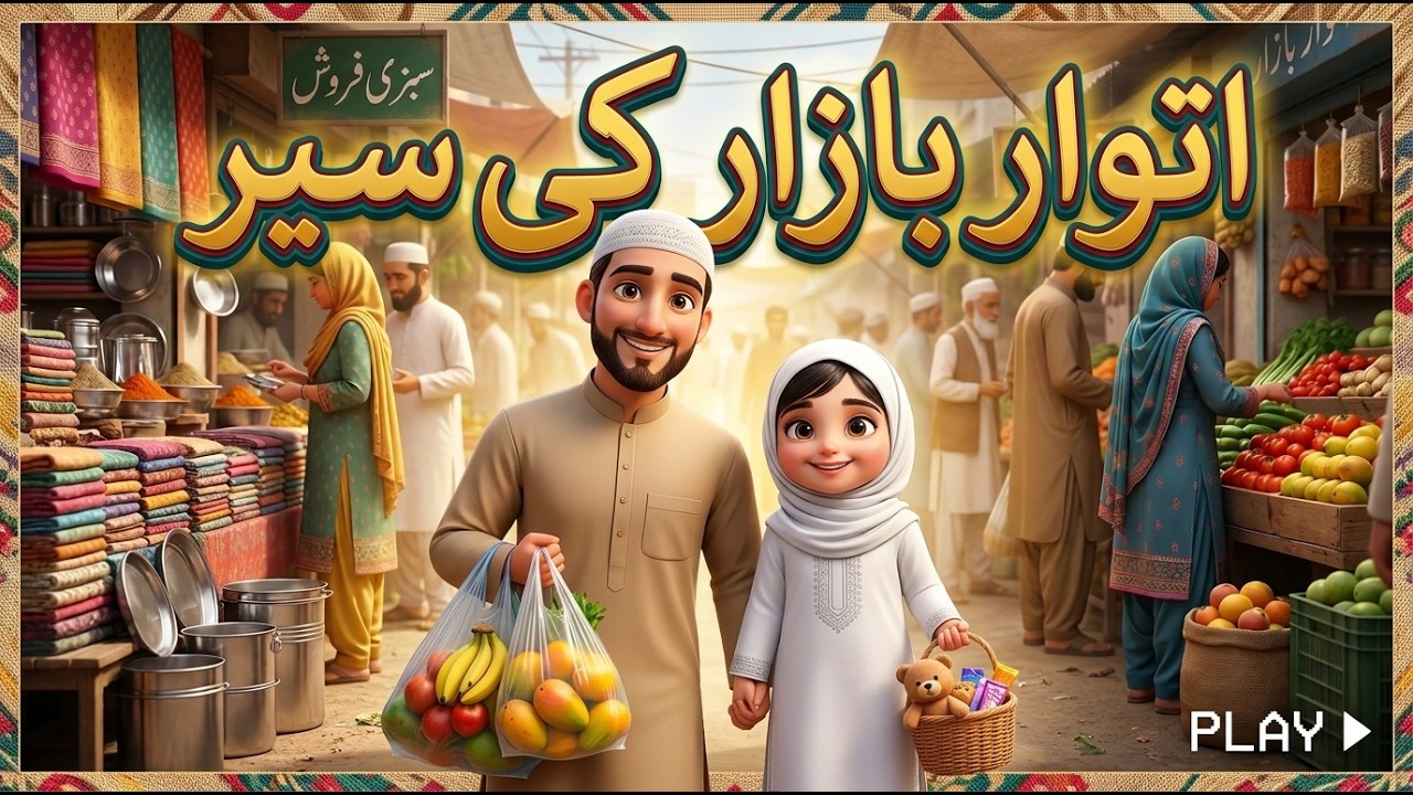 Ayesha and the Sunday Bazaar | اتوار بازار کی سیر | Islamic Kids ...