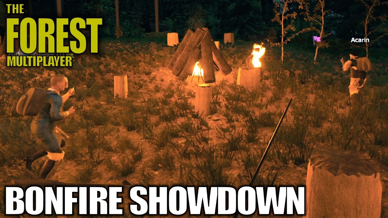 Calling Out Cannibals with Bonfires | The Forest Multiplayer Gameplay ...
