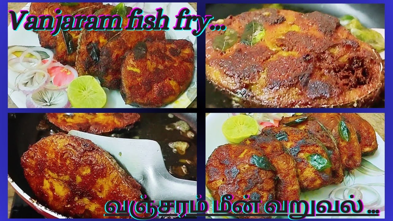 வஞ்சரம் மீன் வறுவல்🐠🤤😋/Seer fish fry/Vanjaram fish fry recipe/fish ...