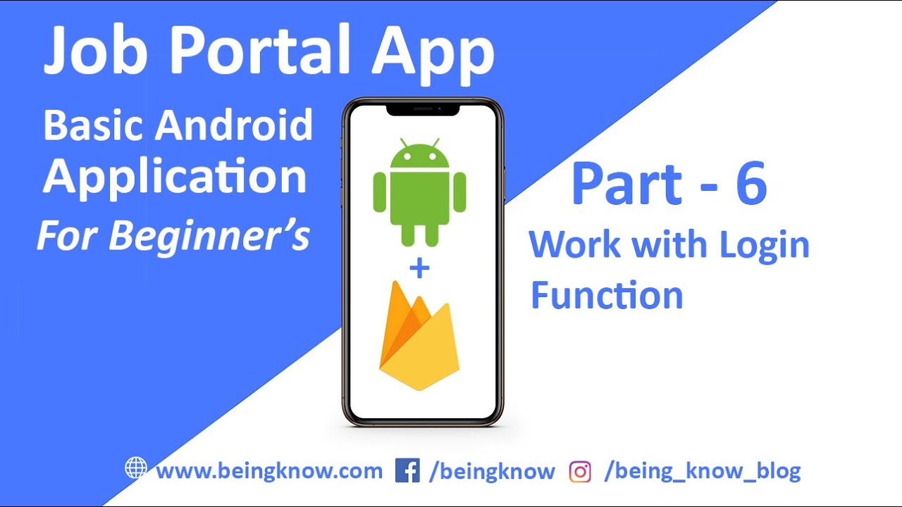 Job Portal App - Part 6 | Work with Login Function - YouTube