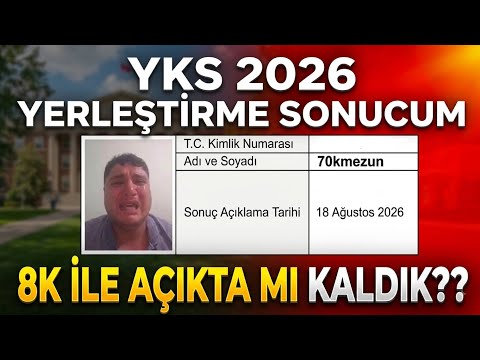 YKS 2026 YERLEŞTİRME SONUCUM | Herkes Mi Tıp Yazdı A??