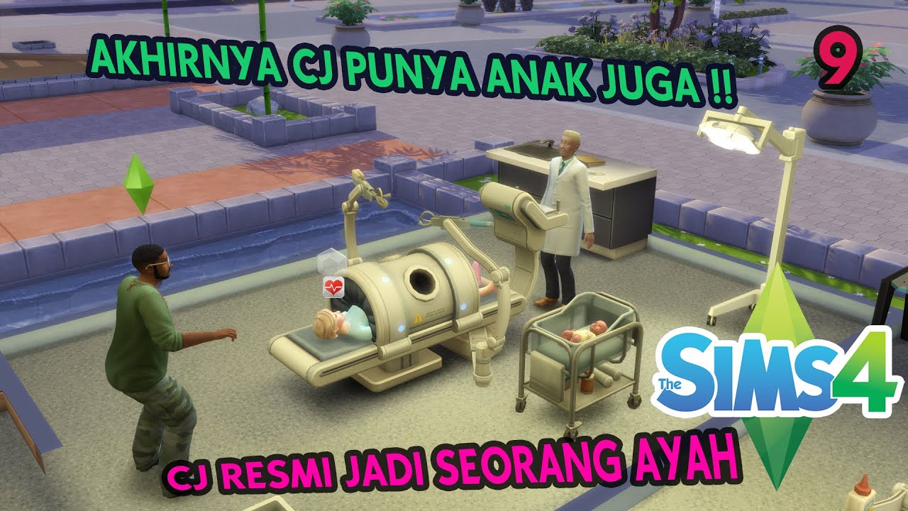 CJ RESMI JADI AYAH, ANAK CJ LAHIR KE DUNIA THE SIMS 4.. Eps 9 #thesims4 ...