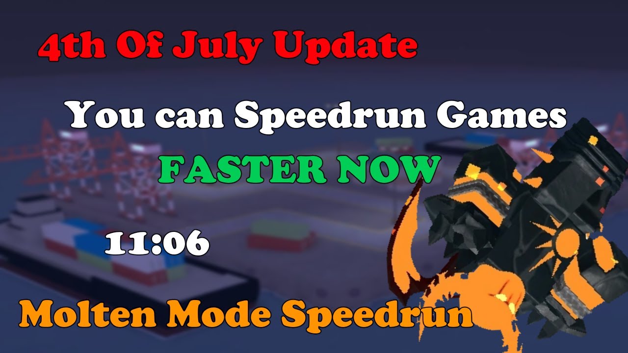 You Can Speedrun The Game FASTER Now, Molten Mode Speedrun || Tower ...