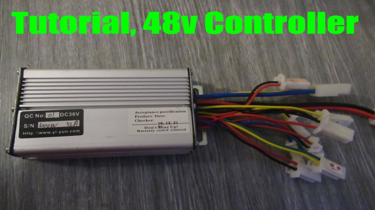 Wire 48V Speed Controller Key Throttle, Motor, Battery... - YouTube
