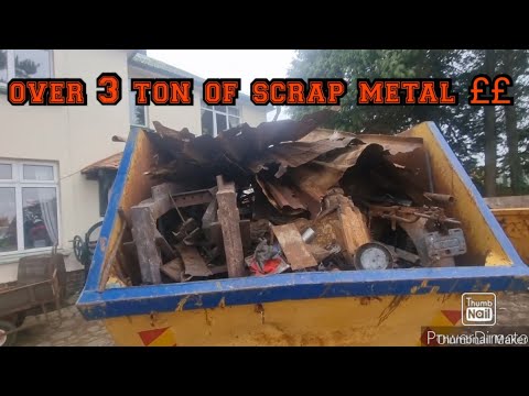 We filled this skip with scrap metal and took it to the scrap yard how ...