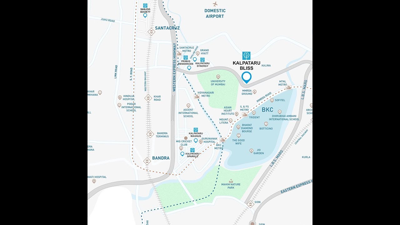 Kalpataru Bliss, Location Map, Kalina, Santacruz East, Mumbai - YouTube