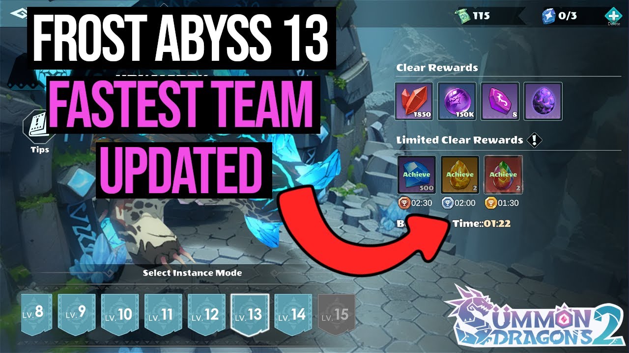 Frost Abyss Stage 13 (Fastest Team Updated) Get all Rainbow Summon Eggs ...