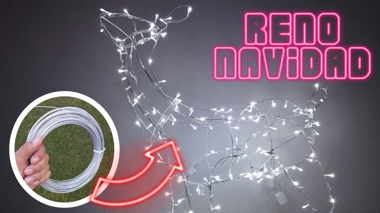 Como hacer un reno Navideño con Alambre - Manualidades para Navidad ...