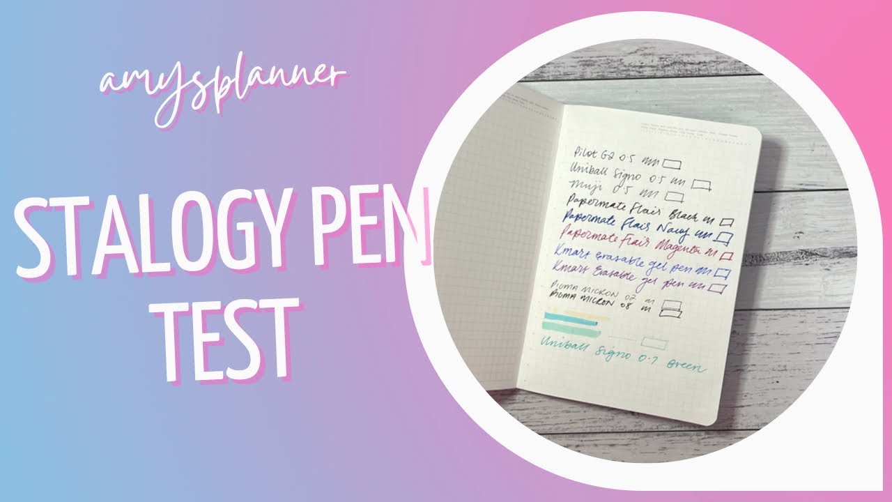 Stalogy Pen Test // Aussie Pen Test // New Planner Vibes - YouTube