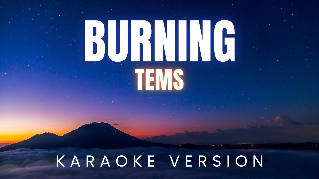 Tems - Burning | KARAOKE Version - YouTube