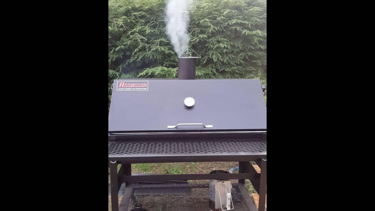 Assassin charcoal grill 48" - YouTube