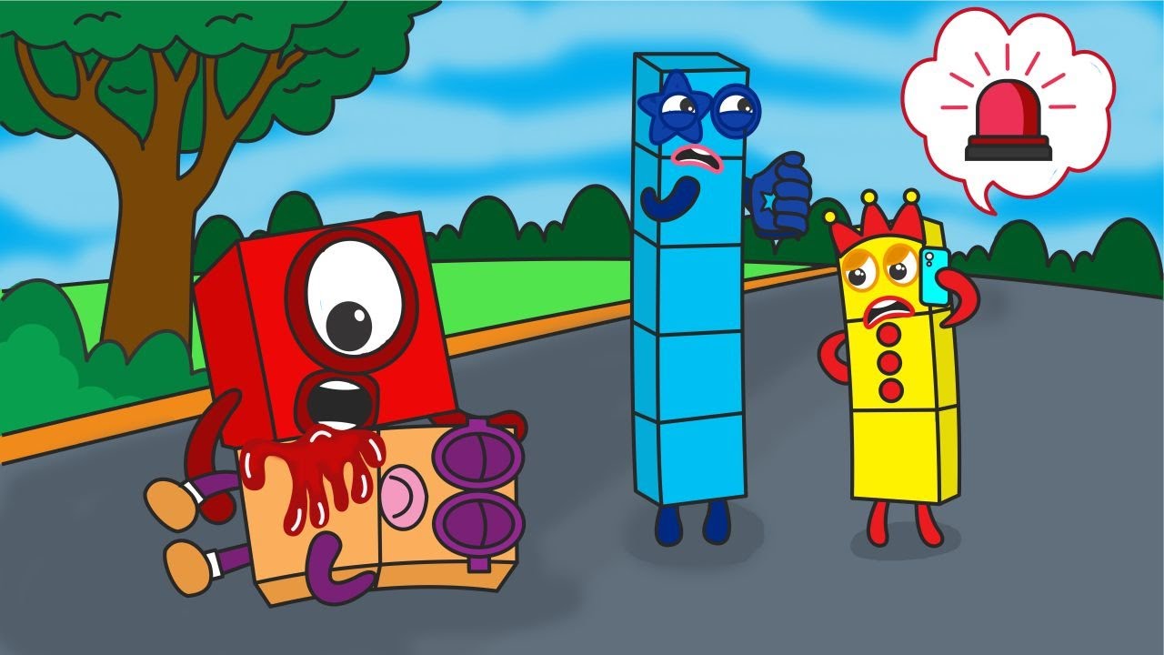 Oh no, No signal when contacting the ambulance, Numberblocks 5 ...
