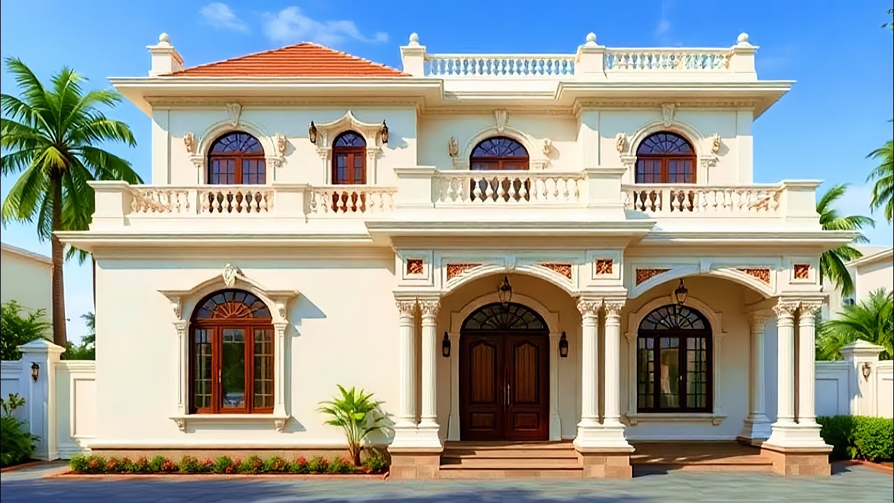 Classic Front Elevation Haveli Style 🏛️ | Elegant House Design 2025 ...