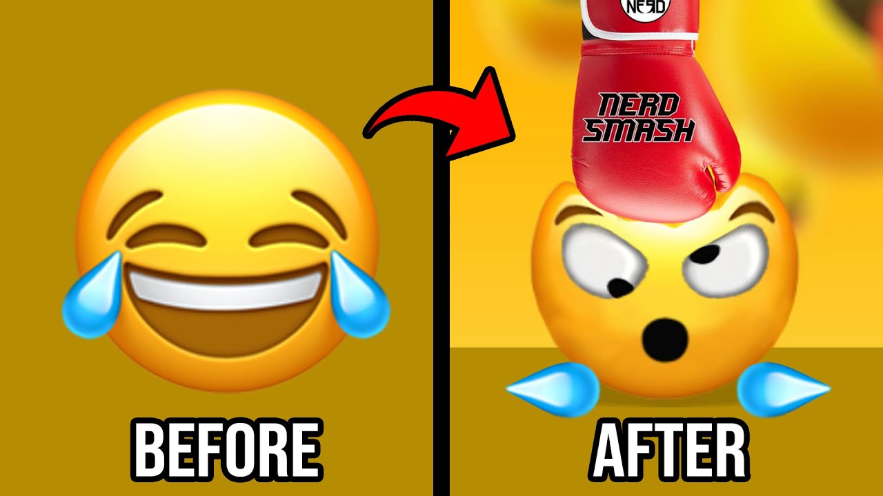 This is how I made Apple Laugh Emoji Nerd Smash - The Kool Nerd Edits ...