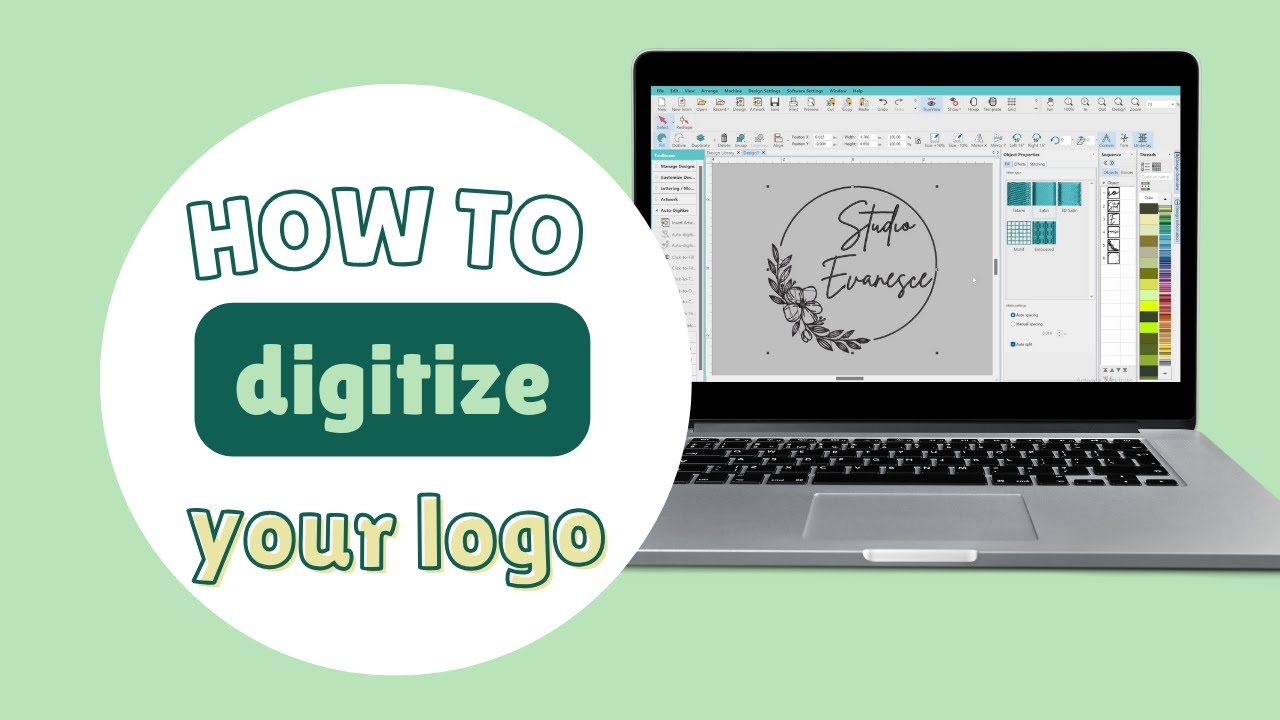 Digitizing another logo! - YouTube