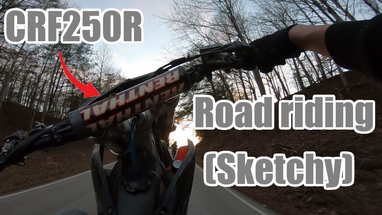Road Riding Dirt Bikes with my Buddy (Sketchy) - YouTube