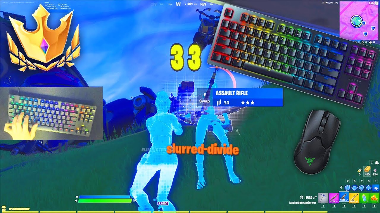 Relaxing Keyboard Clicks Fortnite Smooth Arena Gameplay - Razer ...