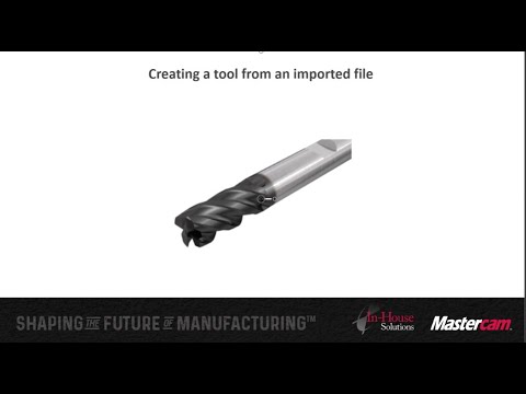 Creating a Tool from an Imported STEP File - YouTube