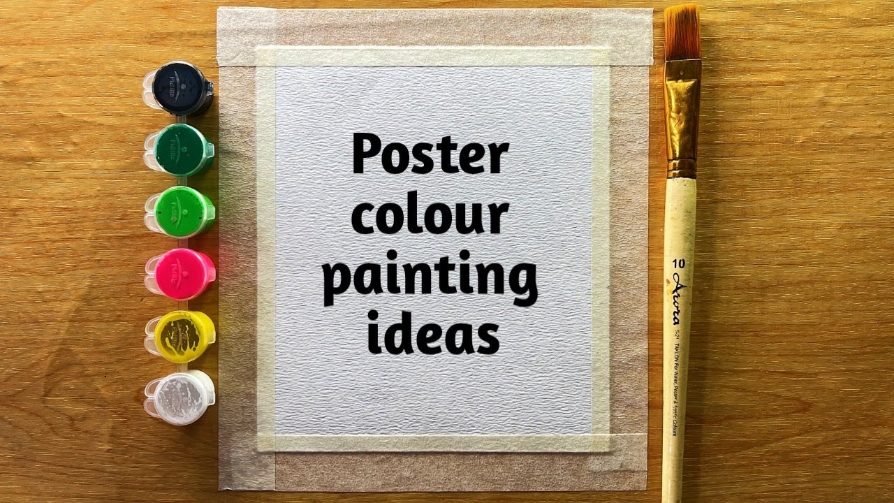 Easy Couple Painting with Poster Colour / Watercolor Drawing / Romantic ...