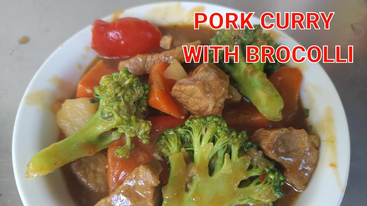 EASY PORK CURRY WITH BROCCOLI RECIPE | @Adeline Official TV - YouTube