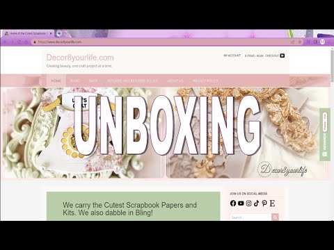 UNBOXING - Decor8yourlife Guest Design Team Package! - YouTube