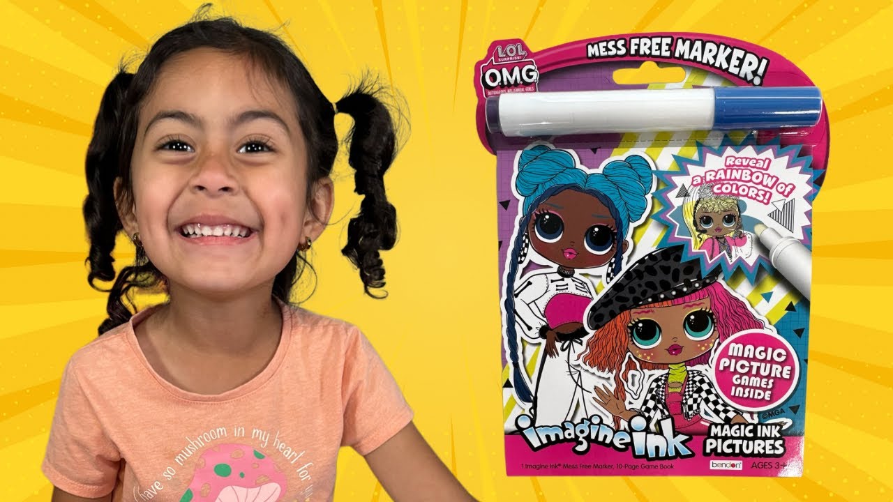 LOL Surprise OMG Imagine Ink Activity Coloring Book - for kids - YouTube