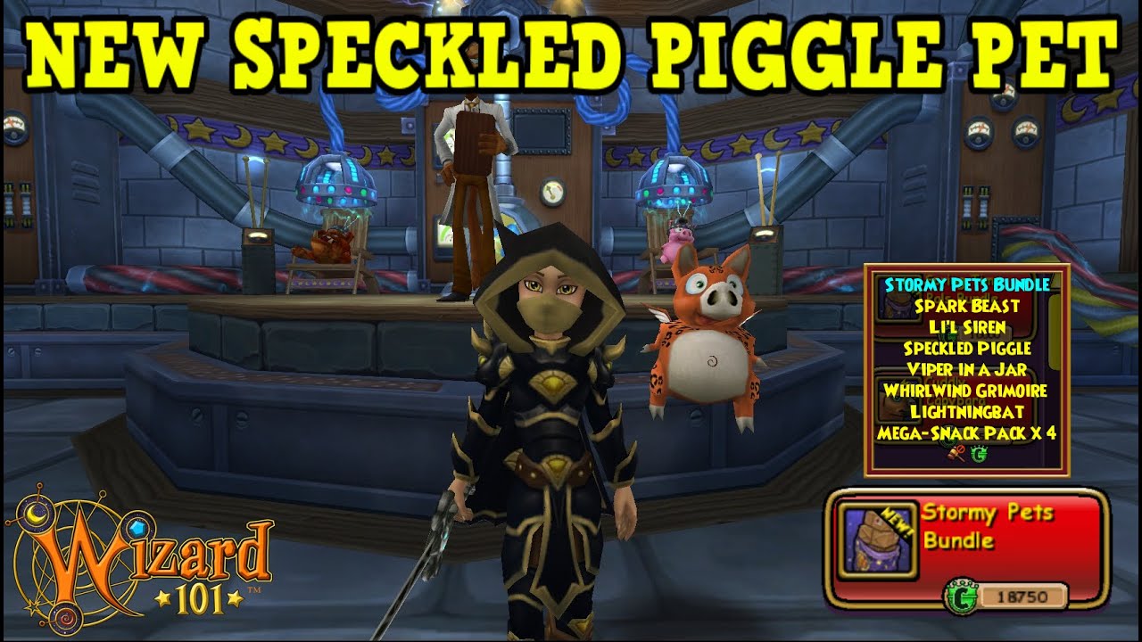 Wizard101 : NEW SPECKLED PIGGLE PET! - YouTube