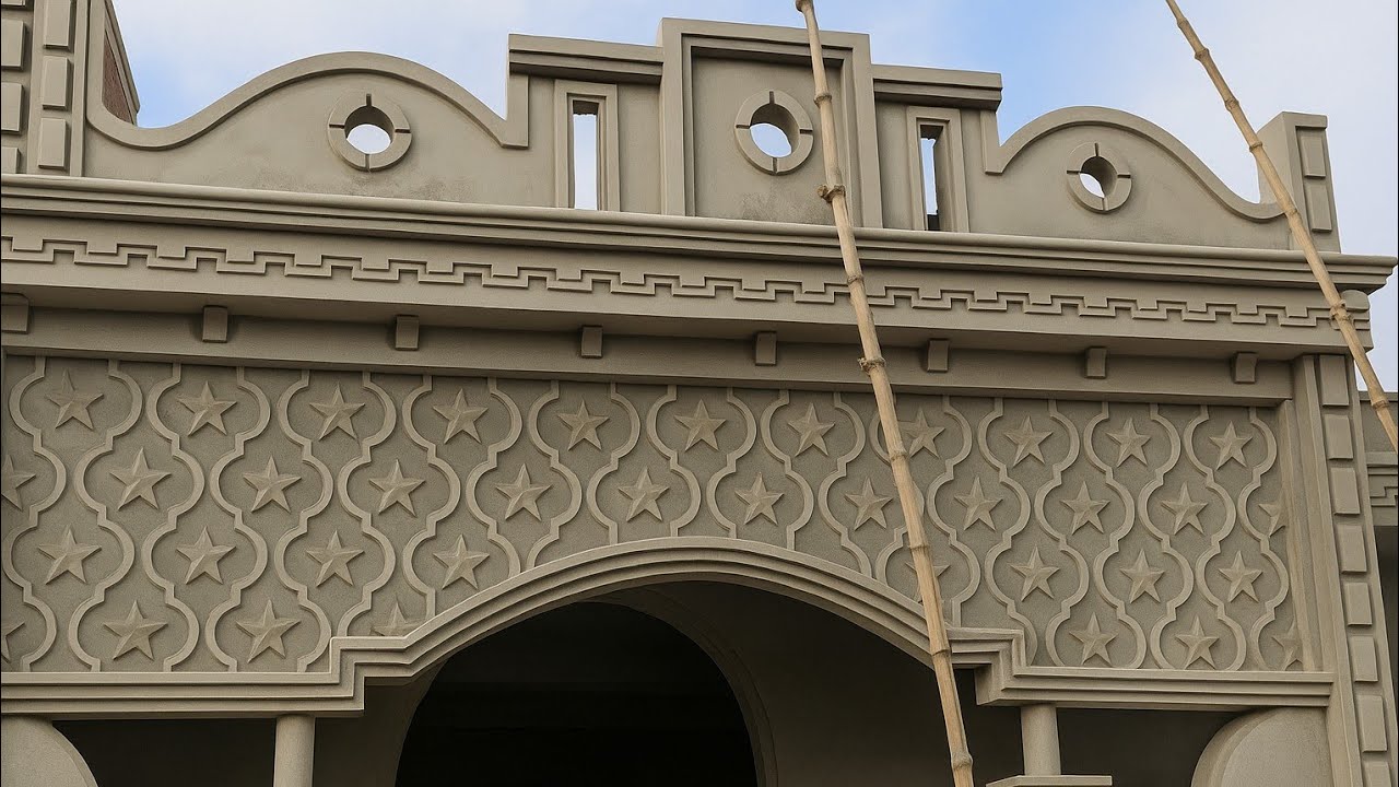 How to make 3D wall plaster design very unique design and new ...