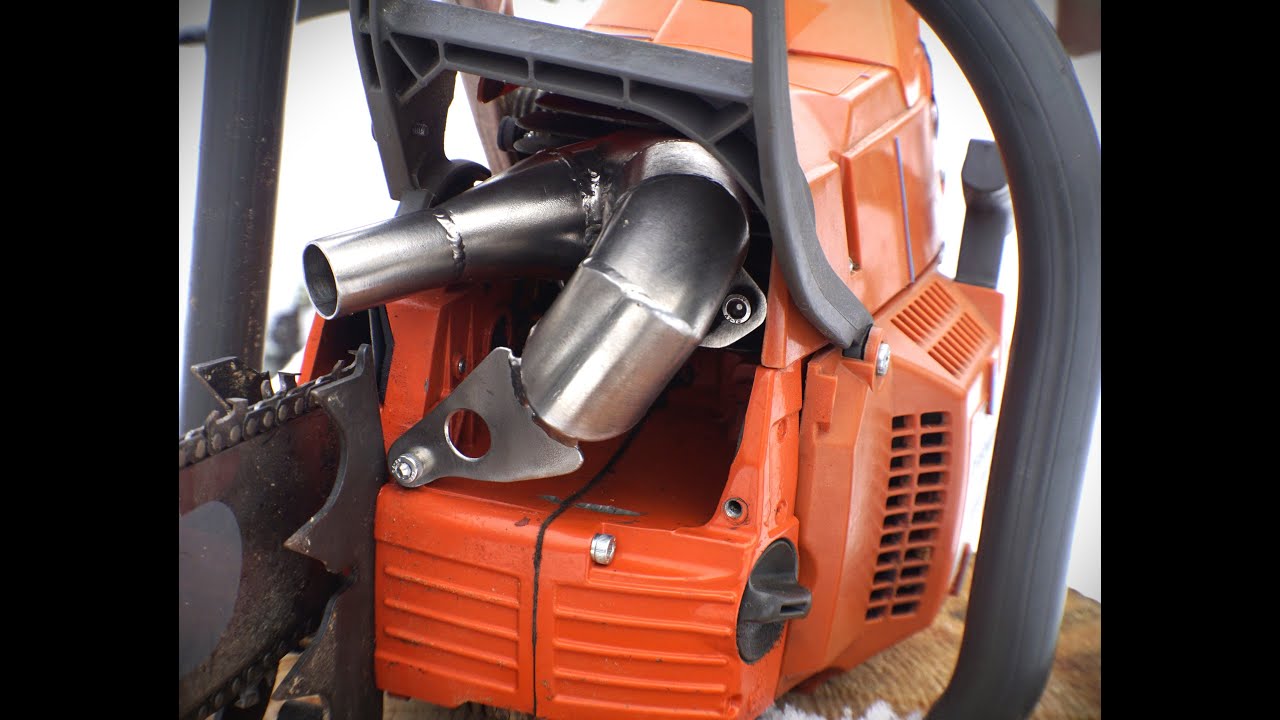 Husqvarna 372xp with Keg Fab twisty pipe - YouTube