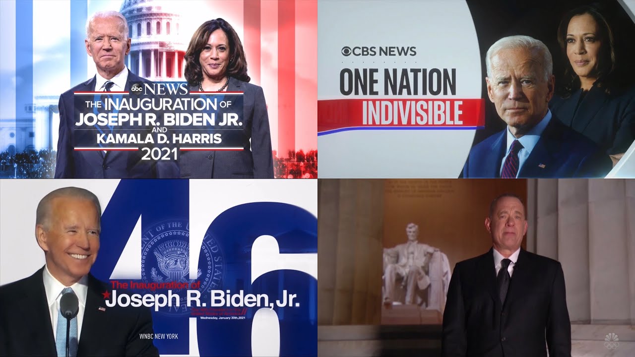The Inauguration Day: Intros of Primetime Special on ABC, CBS & NBC ...